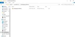 Quick Guide to Install Code Signing Certificate on MS Windows