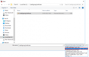 Quick Guide to Install Code Signing Certificate on MS Windows