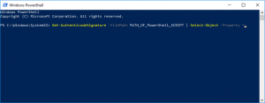 How to Sign Digitally PowerShell Script With Code Signing