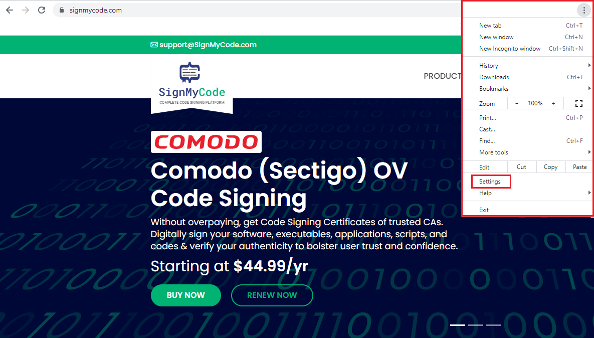 How to Export Code Signing Certificate as a PFX File in Chrome