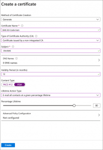 How to Get an EV Code Signing Certificate Using Azure Key Vault?