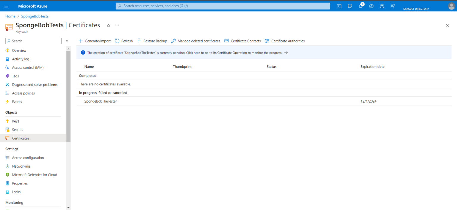 How to Generate CSR & Import Code Signing Cert in Azure KeyVault?