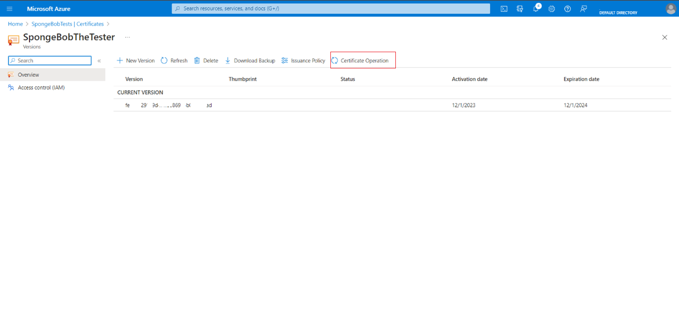 How to Generate CSR & Import Code Signing Cert in Azure KeyVault?